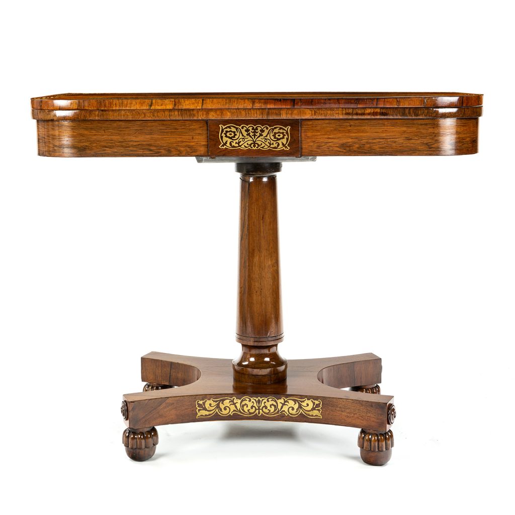 Gillows Regency rosewood card table