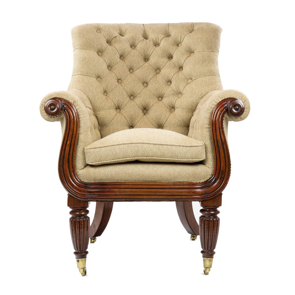 William IV library chair by Gillows of Lancaster