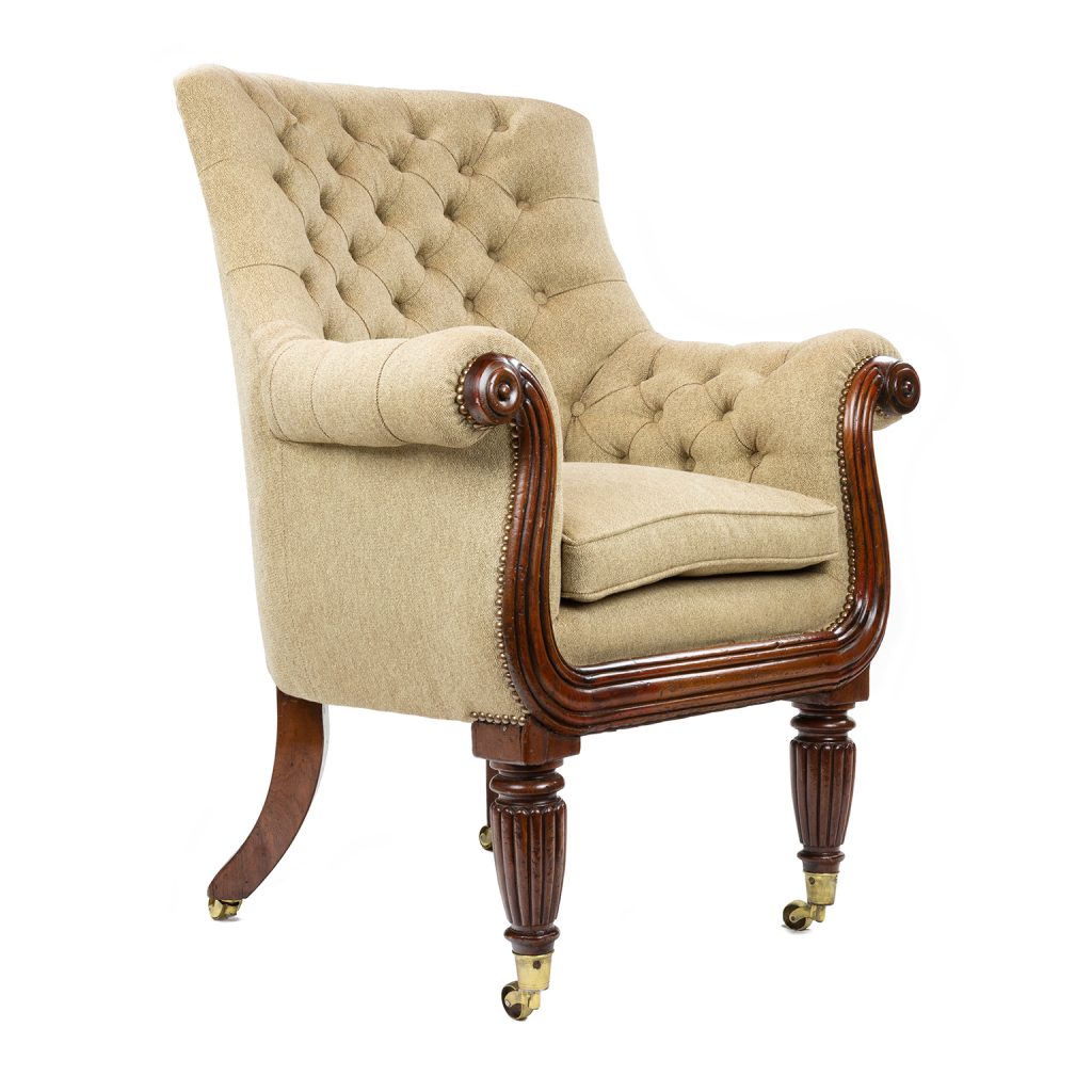 William IV library chair by Gillows of Lancaster