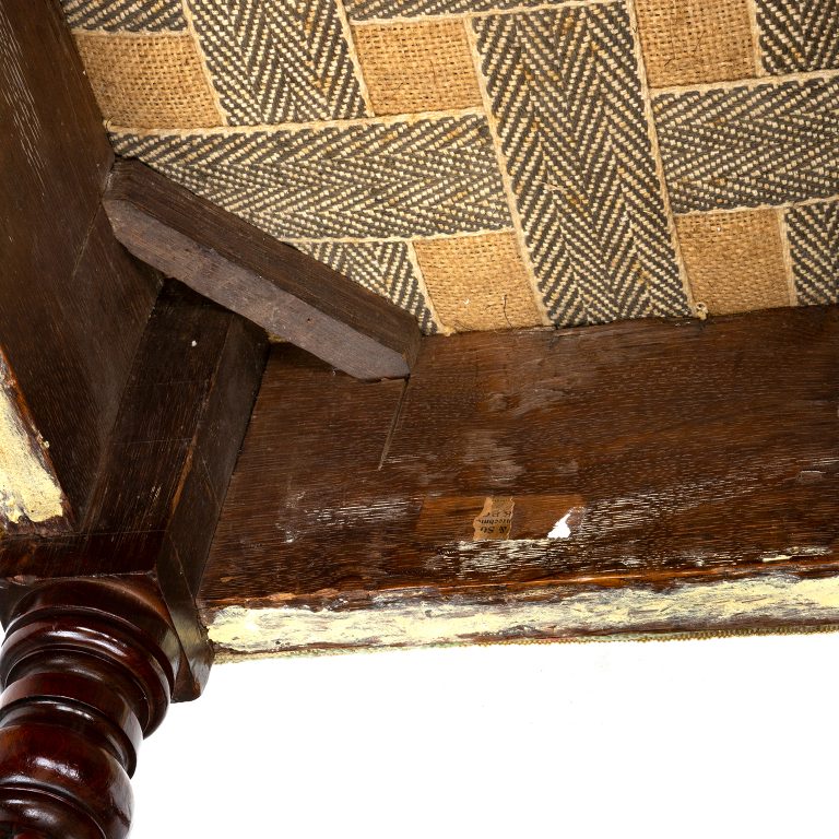 William IV Gillows mahogany stool