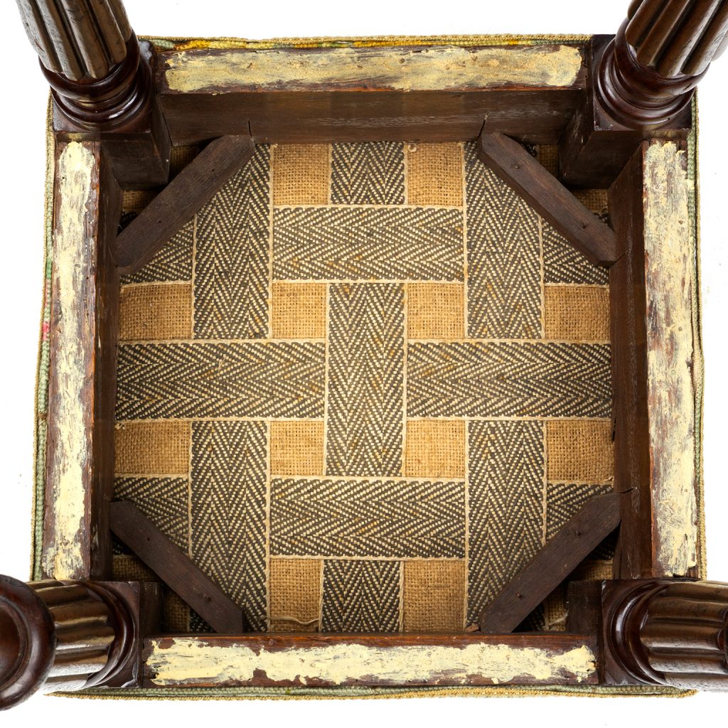 William IV Gillows mahogany stool