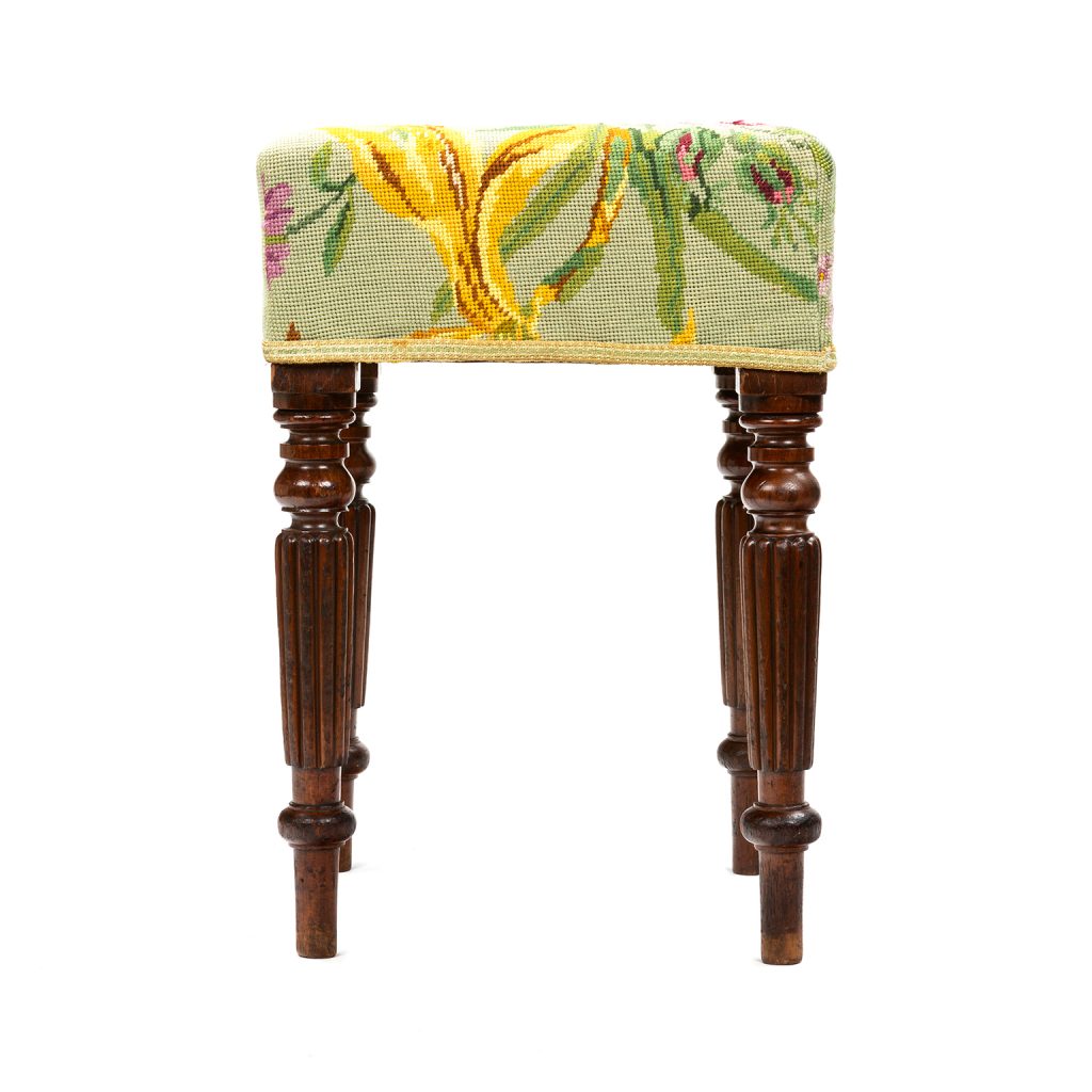William IV Gillows mahogany stool