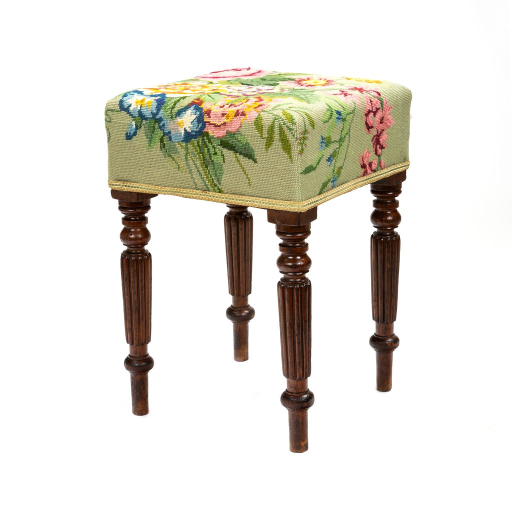William IV Gillows mahogany stool