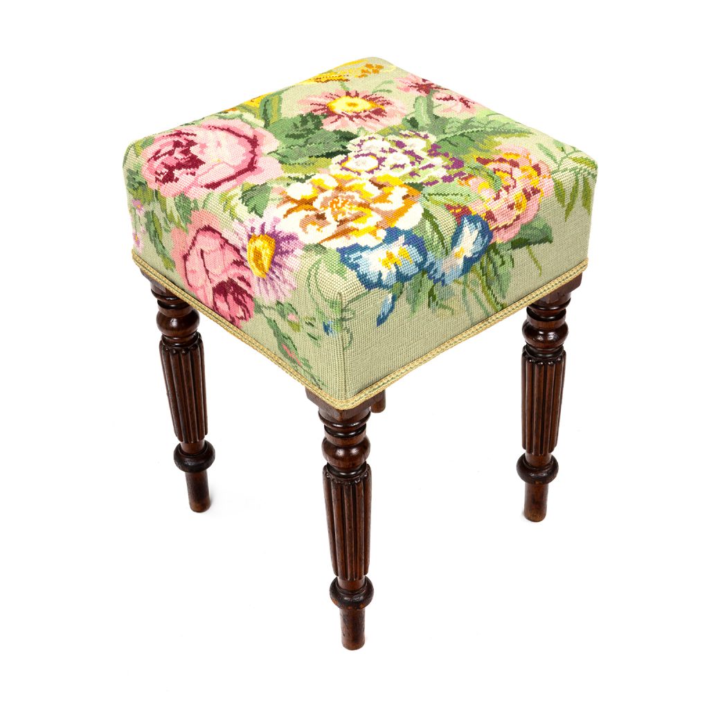 William IV Gillows mahogany stool