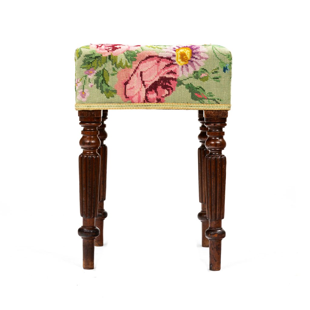 William IV Gillows mahogany stool