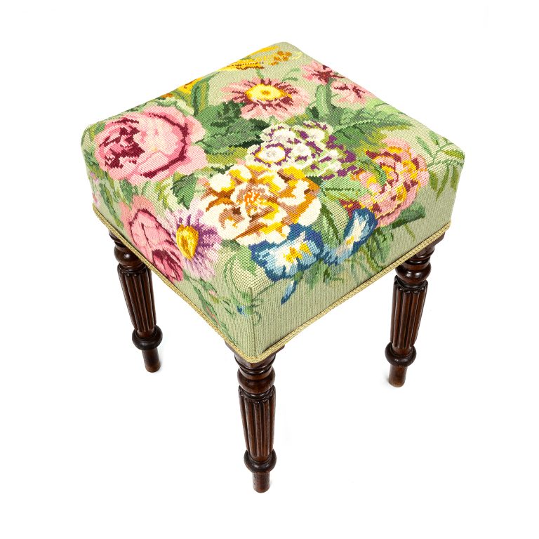 William IV Gillows mahogany stool